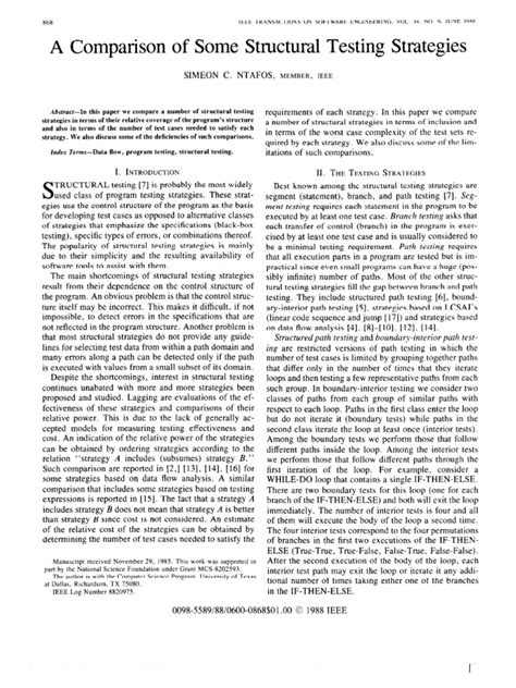 Structural Testing Strategies Download Free Pdf Control Flow Software Engineering