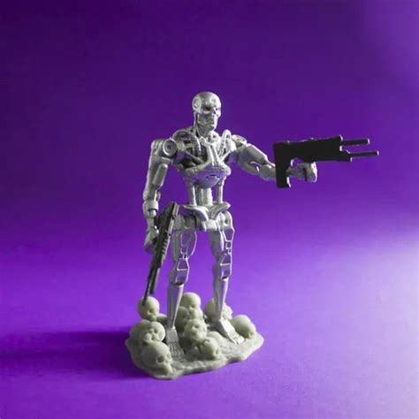 T800 Terminator Articulado Archivo Stl Obj Para Impresion 3d Electrogeek