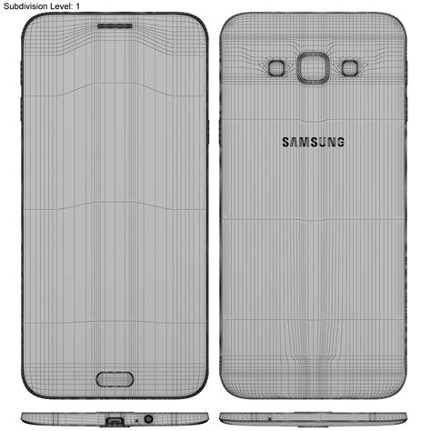 Samsung Galaxy A8 Negro Modelo 3d 39 3ds Fbx Obj Max Free3d