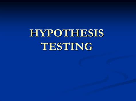 Hypothysis Testing 10