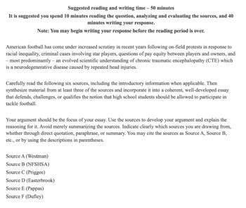 AP Lang Synthesis Essay Prompt Sources By The Enchanted Emporium