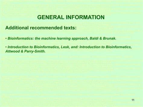 Introduction To Bioinformatics 1ppt