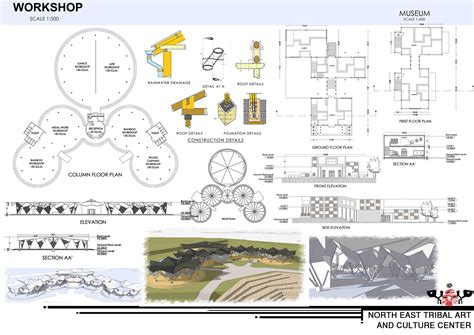 Architecture Thesis Tribal Arts And Culture Center Behance
