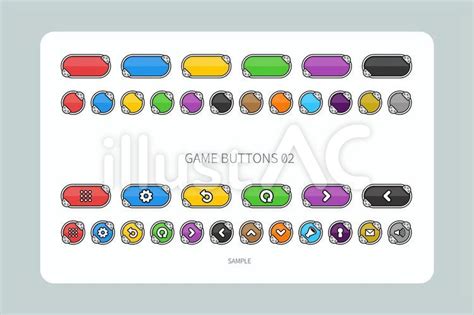 ゲームボタン2イラスト No 2471337｜無料イラスト・フリー素材なら「イラストac」
