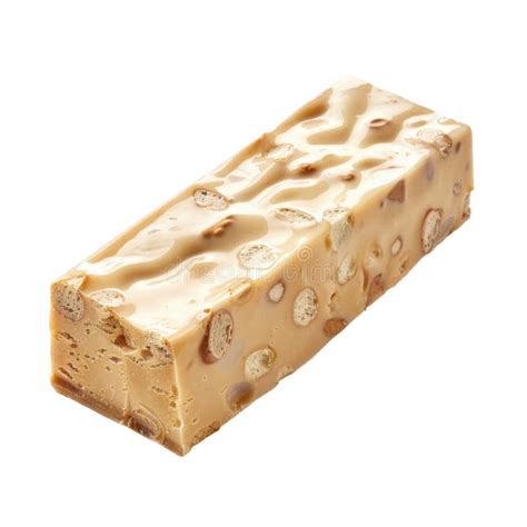 Creamy Caramel Candy Bar With Toasted Biscuit Pieces Stock Illustration