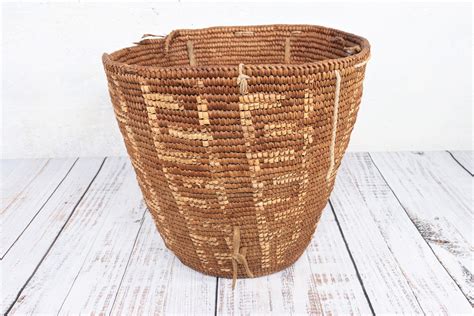 Native American Cowlitz Basket Etsy