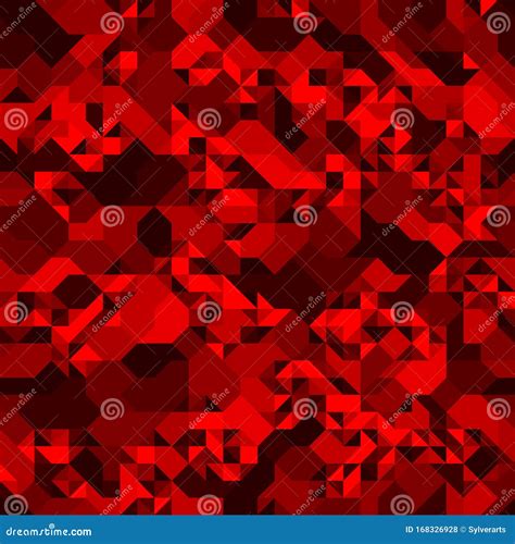 Mosaic Seamless Pattern Geometric Chaotic Tiling Vector Background For Wallpapers Stock Vector