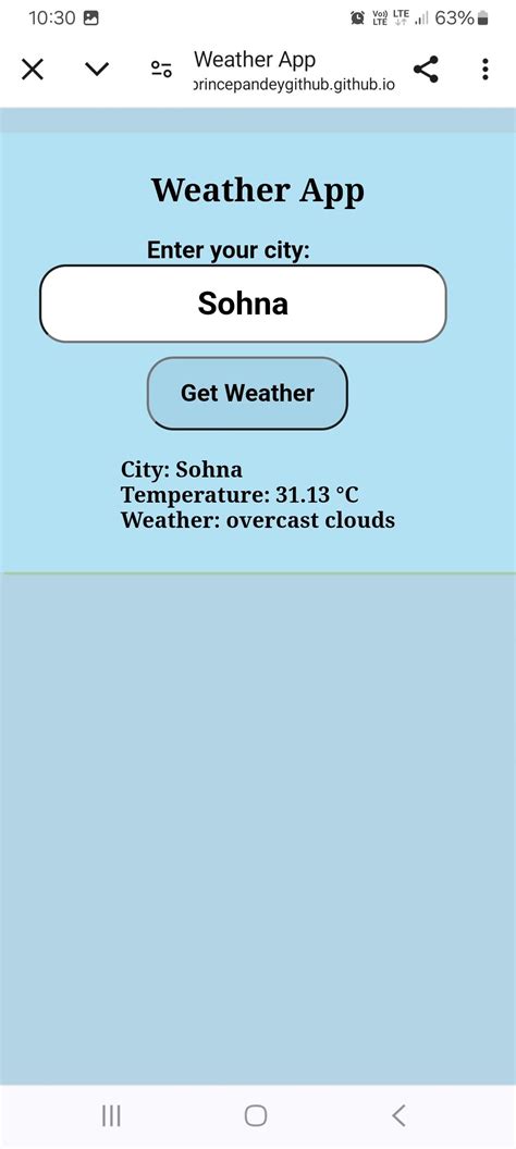 Prince Pandey On Linkedin 🌦️ Just Built A Weather App Using Html Css And Javascript