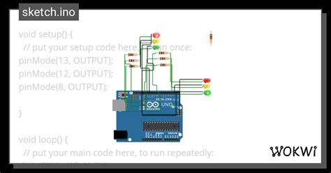 Latihan Lampu Lalu Lintas Wokwi Esp32 Stm32 Arduino Simulator