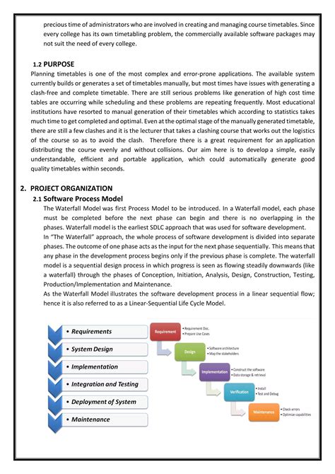 Time Table Management System Software Report Pdf