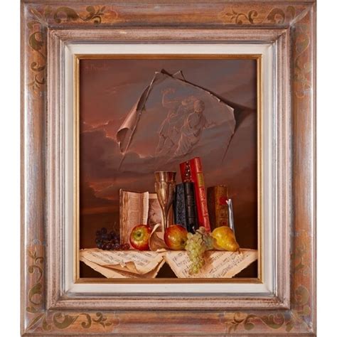 Serge Donadio B 1947 AllÃ©gorie Oil On Canvas Sig In