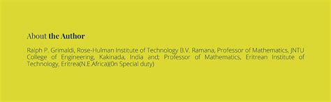 Discrete And Combinatorial Mathematics An Applied Introduction 5th