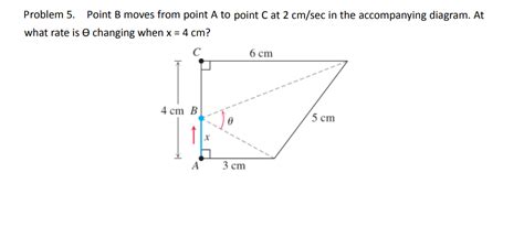 Solved Problem Point B Moves From Point A To Point C At Chegg Com