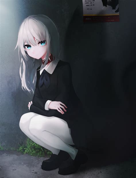 Safebooru 1girl Aqua Eyes Bangs Closed Mouth Collar Commentary