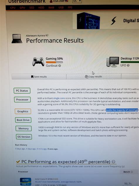Alienware Aurora R7 Gpu Issues I Got This Computer Last Week When I Got It The Bench Said 130