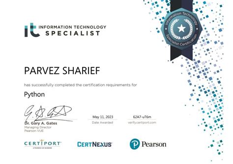 Parvez Sharief On Linkedin Connections Python Itcertifications Pearson Softwaredevelopment