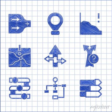 Set Arrow Hierarchy Organogram Chart Pie Infographic Graph Posters