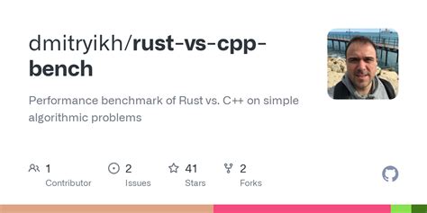 Github Dmitryikh Rust Vs Cpp Bench Performance Benchmark Of Rust Vs C On Simple
