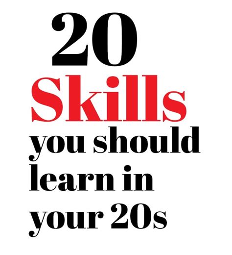 20 Skills You Should Learn In Your 20s Thread From Path To Self Mastery Masculinefy Rattibha