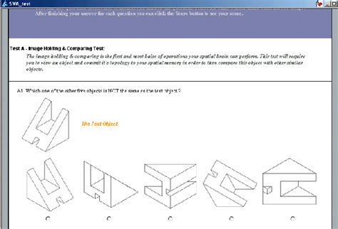 Spatial Visualisation Assessment Instrument Download Scientific Diagram