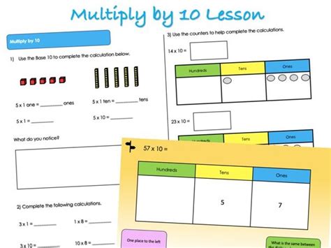Year 4 Multiplication And Division B Multiply By 10 Lesson Teaching Resources