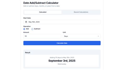 Free Date Addsubtract Calculator Easy Online Date Tool Free