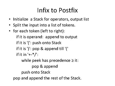 Polish Notation Prefix Postfix Infix Notation Infix Notation