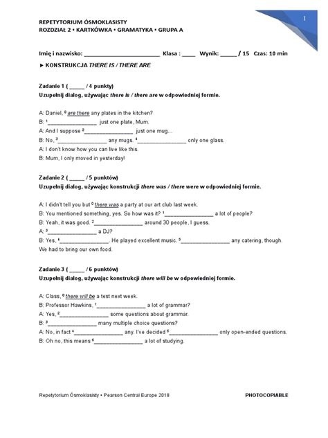 Rep8 Unit 2 A Short Test Grammar Pdf