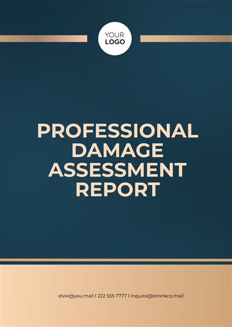 Free Damage Report Template To Edit Online