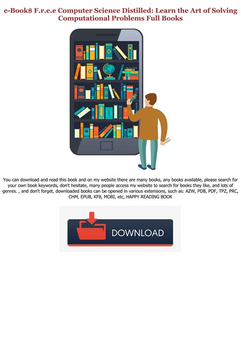 PDF Computer Science Distilled Learn The Art Of Solving