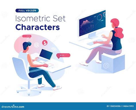 People Work And Interacting With Graphs And Devices Data Analysis And Office Situations 3d