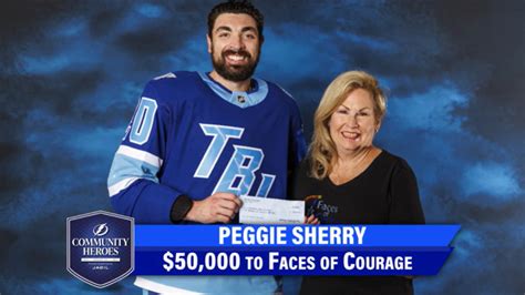 Tampa Bay Lightning Community Hero Peggie Sherry