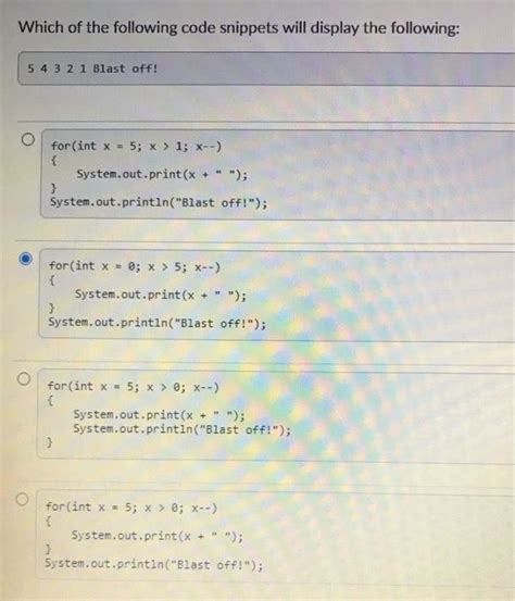 Solved What Output Is Produced By The Following Code