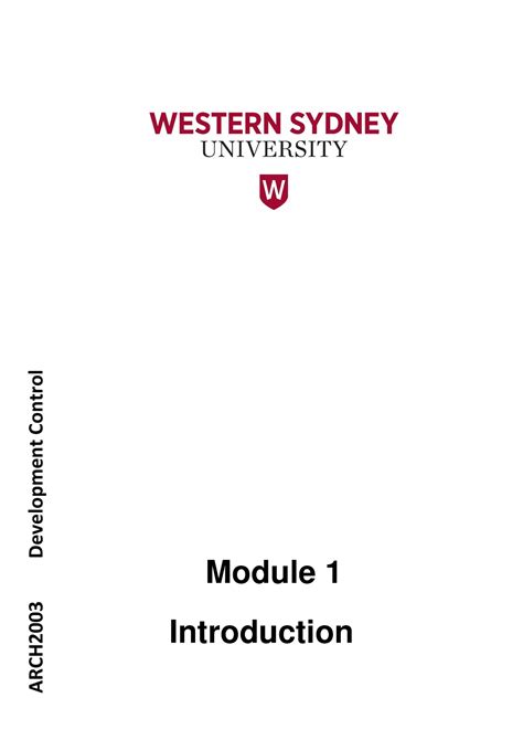 Module 1 Introduction Lecture Note Module 1 Introduction Arch