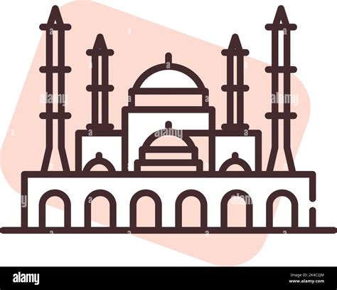 Traveling Istambul Illustration Vector On White Background Stock