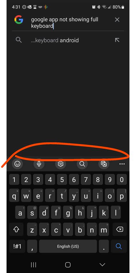 Why Isnt My Full Keyboard With Word Suggestion And Autocorrect Options At The Top Only In The