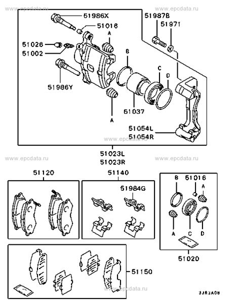 Front Wheel Brake For Mitsubishi Diamante F1a 1 Generation Restyling