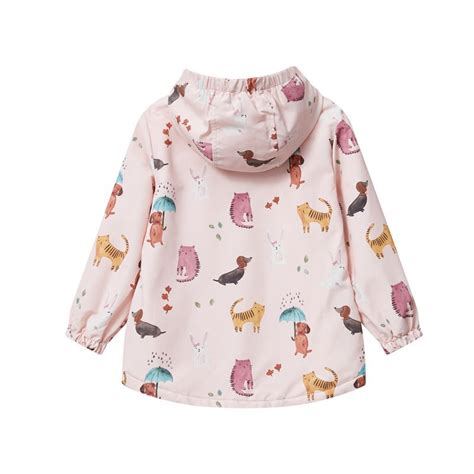 Badu Bg Нови детски якета за момичета Връхни дрехи с щампи Двуслойна поларена подплата Бебешки