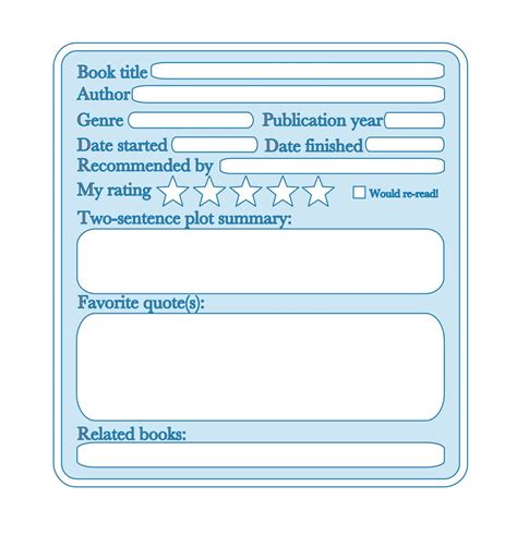 Reading Log Summary Stickers For Planners And Journals You Receive