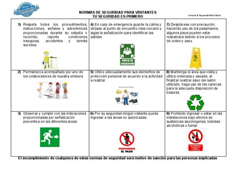 Normas De Seguridad Para Visitantes Pdf
