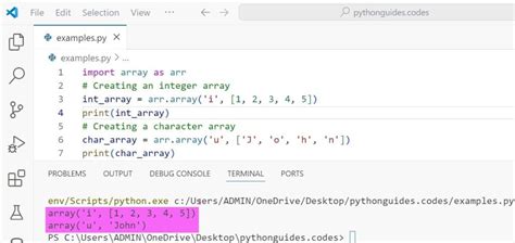 How To Create Arrays In Python