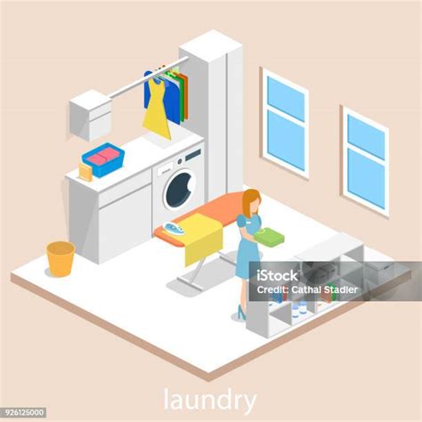 세탁 이나 청소세탁기 및 철 아이소메트릭 3d 벡터 일러스트 레이 션 개념에 대한 스톡 사진 및 기타 이미지 개념 개념과 주제 건조한 Istock