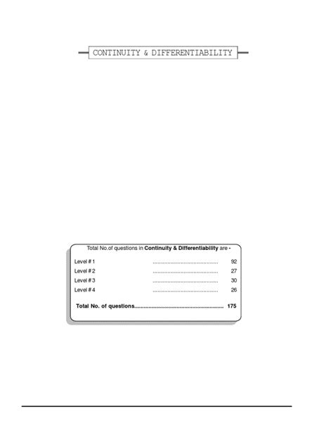 Ntinuity And Differentibilitytheory And Solved And Exercise Module 4