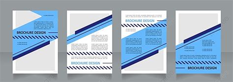 Professional Course Blue And White Blank Brochure Design Poster