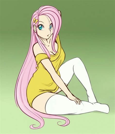 Pinterest Fluttershy Fluttershy Human Animated Unicorn