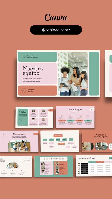 Plantilla De Canva Presentación Diapositivas Nuestro Equipo