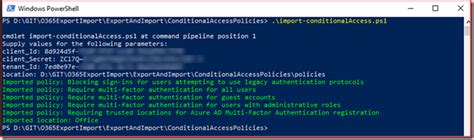 Export And Import Conditional Access Policies Using Graph Api