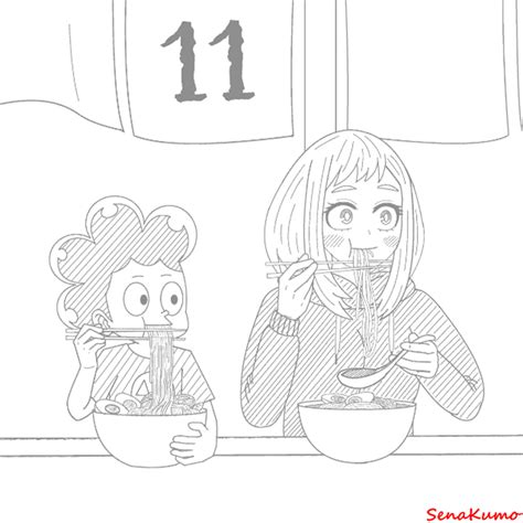 Ramen Days Mineta And Uraraka By Senakumo On Deviantart