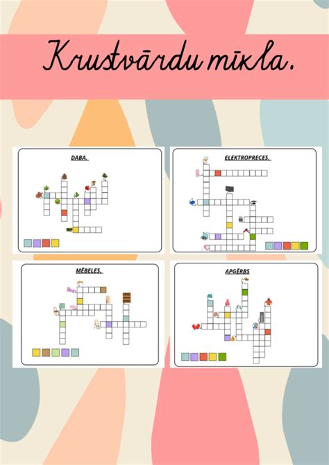 Krustvārdu Mīkla Mācību Materiāli