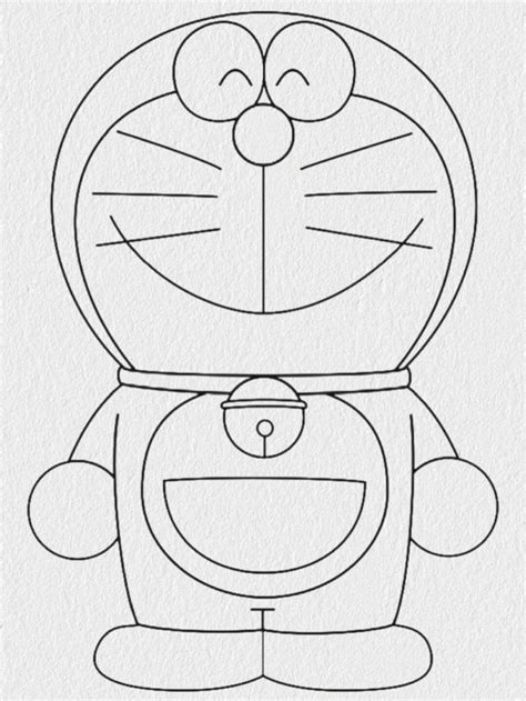 卡通画哆啦a梦简笔画 卡通画哆啦a梦简笔画图片大全 画趣文库（我爱生活）